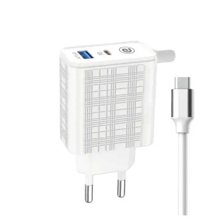 High Quality of Charger PD-C17 (3.1A) USB + PD Port With Micro Cable ...