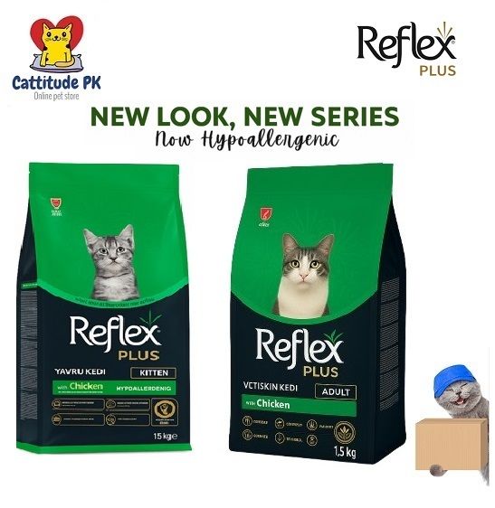 Reflex Plus Kitten & Adult Cat Food with Chicken – 1.5kg – Made in ...