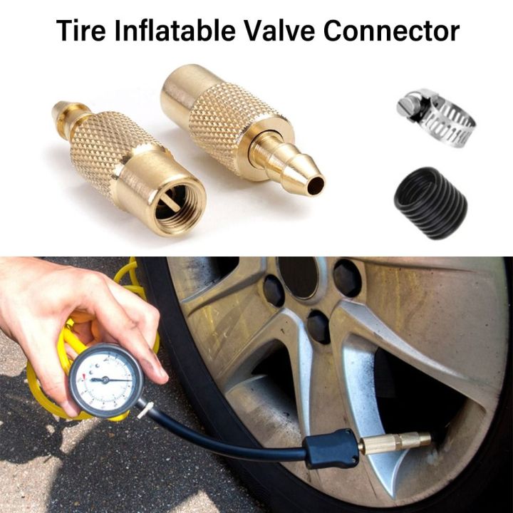 Professional 6.5mm Tire Inflatable Nozzle Deflated Portable Tire Inflation Valve Adapter Tyre ...