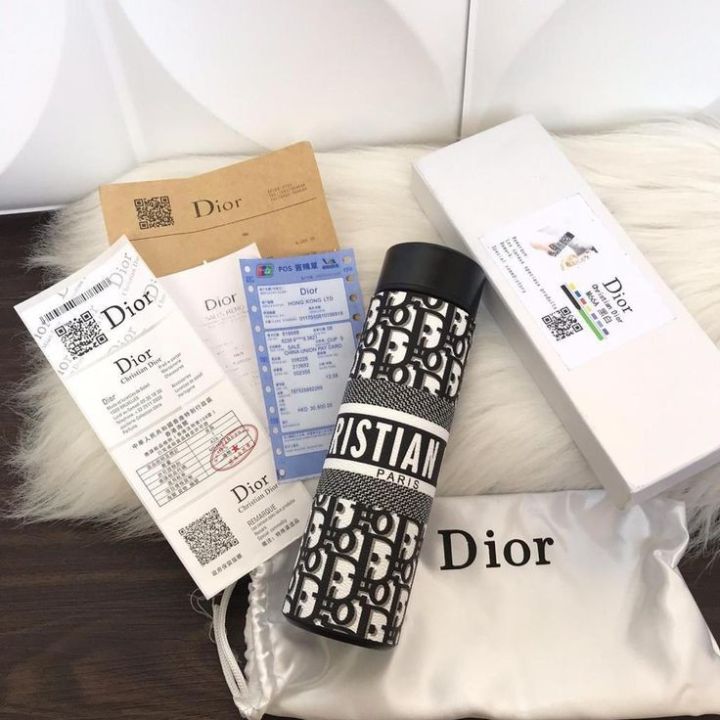Dior Black Thermo Flask LED Display Temperature Water Bottle | Daraz.pk