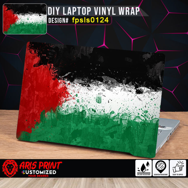 palestine flag Vinyl Skin for Laptops- Laptop Skin, Laptop Sticker, Fit ...