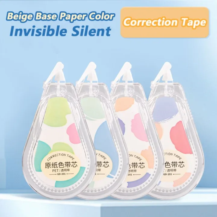 Simple Silent Correction Tape Students Special Beige Base Paper Color ...