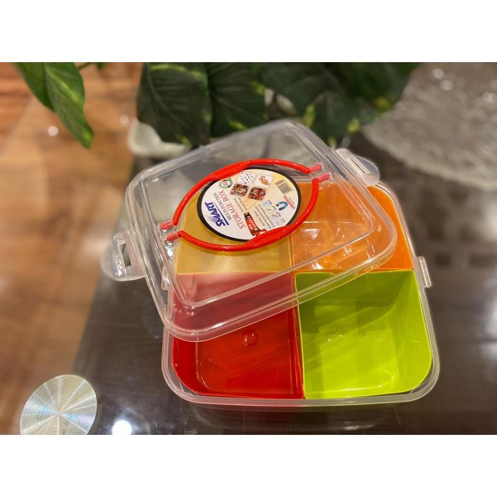 Multicolor Kitchen Spice Jars - Set Masala Box - Dry Fruit Storage Rack ...