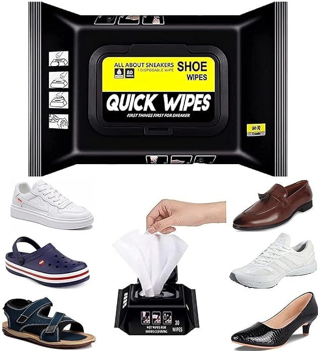 Shoe Wipes Wipes (,80 Pcs inside) Instant Cleaner Shoe Cleaning Wipes ...