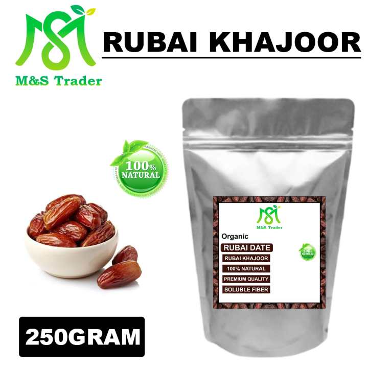 250 Grams - Rubai Dates Rubai Khajoor / Khajur / Khajur / Khajor | Daraz.pk