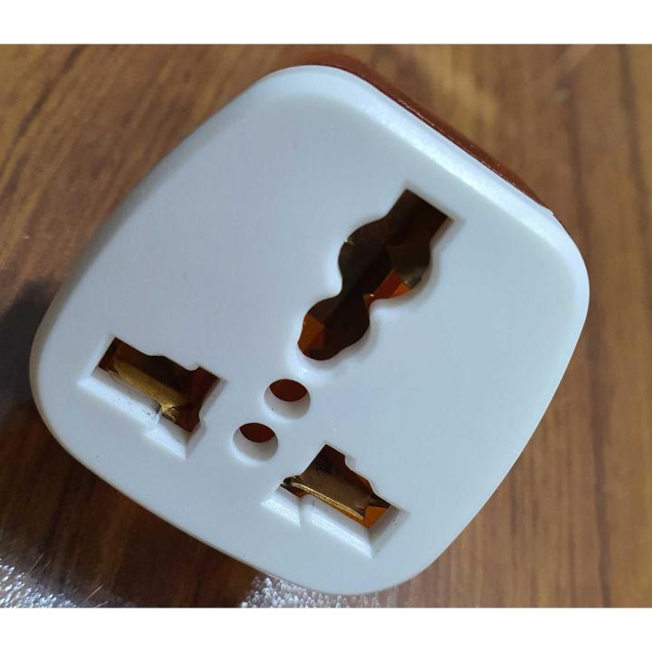 Brass Travel Adapter Multi Plug 2 pin, Mobile Shoe Multi Three to Two ...