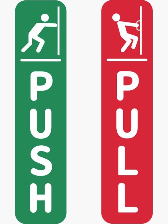 Doors Push Pull Signs Symbol Door Sign for Indoor Outdoor | Daraz.pk