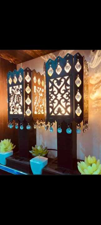 Wooden Lamp with Creative Laser Cutting Design Lamps For Bedroom I ...