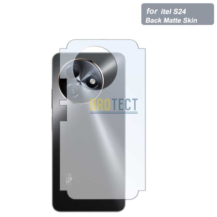 itel S24 Back Matte Skin Protector Sheet paper - Semi Transparent ...