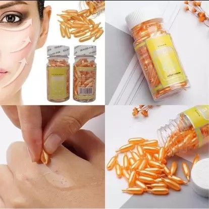 Professional Vitamin E Skin Brightening Facial Oil Capsules | Daraz.pk