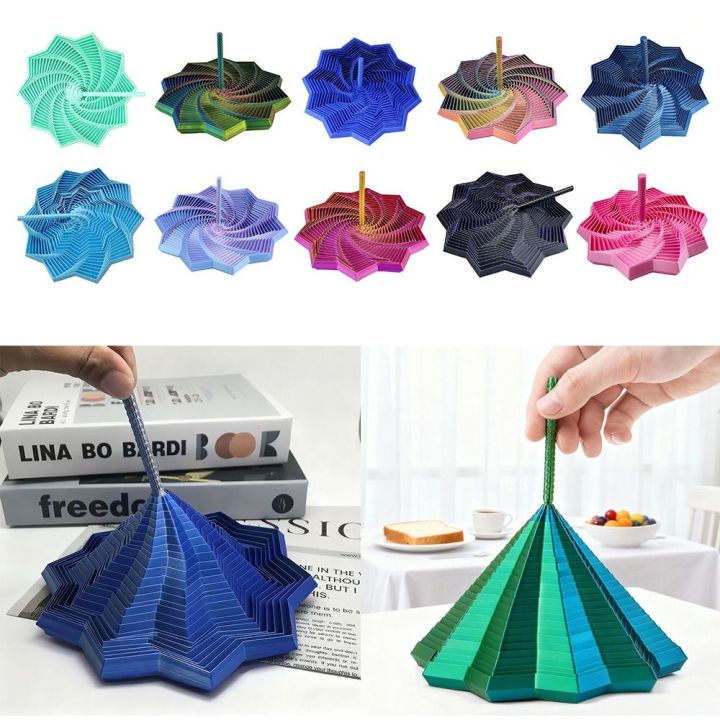 Funny PLA Expanded Sensory Fidget Star 3D Printed Whirling Spiral ...