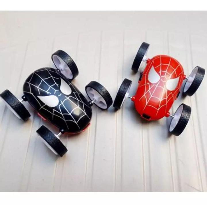 Friction Spiderman Toy Car - Roll Over Action Spiderman Toy Car | Daraz.pk