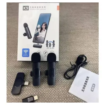 Original K9 Wireless Microphone| K9 Dual Wireless Microphone For Plug ...