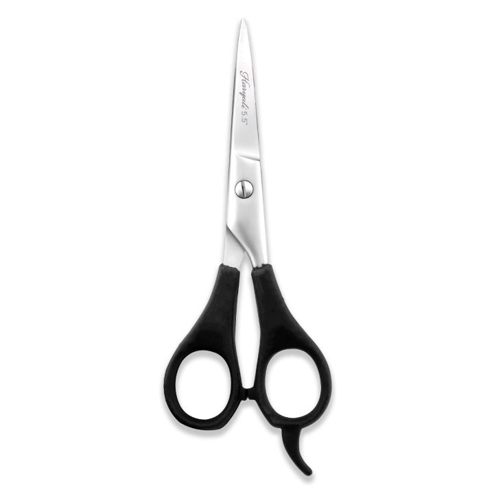 BrushnBlade Black Handle 5.5-Inch Professional Hair Cutting Scissors ...