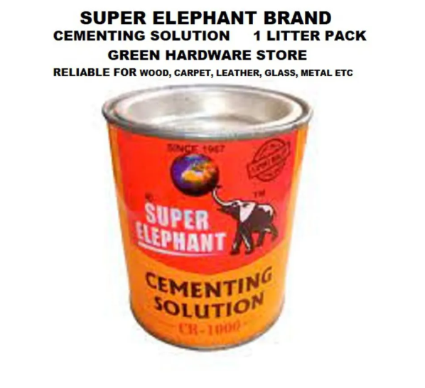 Cementing Solution Super Elephant CR-1000 Adhesive Glue 1litter | Daraz.pk