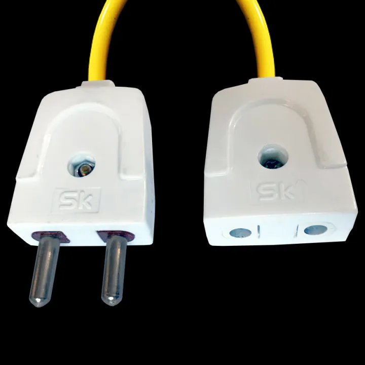 Extension Cable 220V Extension Wire With Single 2-Pin Plug & Socket ...
