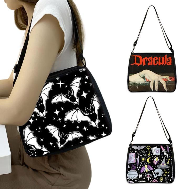 Vampire DRACULA VLAD TEPES Shoulder Bags Gothic Bat Ghost Women ...