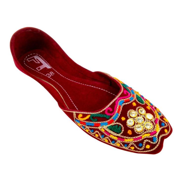 Maroon Khussa For Women KH0576 | Daraz.pk