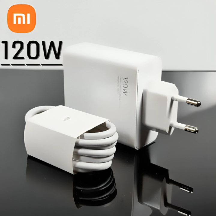 Xiaomi MI 120W Original Fast Charger with Turbo Cable USB-Type C Cable ...