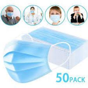 Surgical Face Mask Box 3 Ply with 3 Protected Layers and adjustable ...