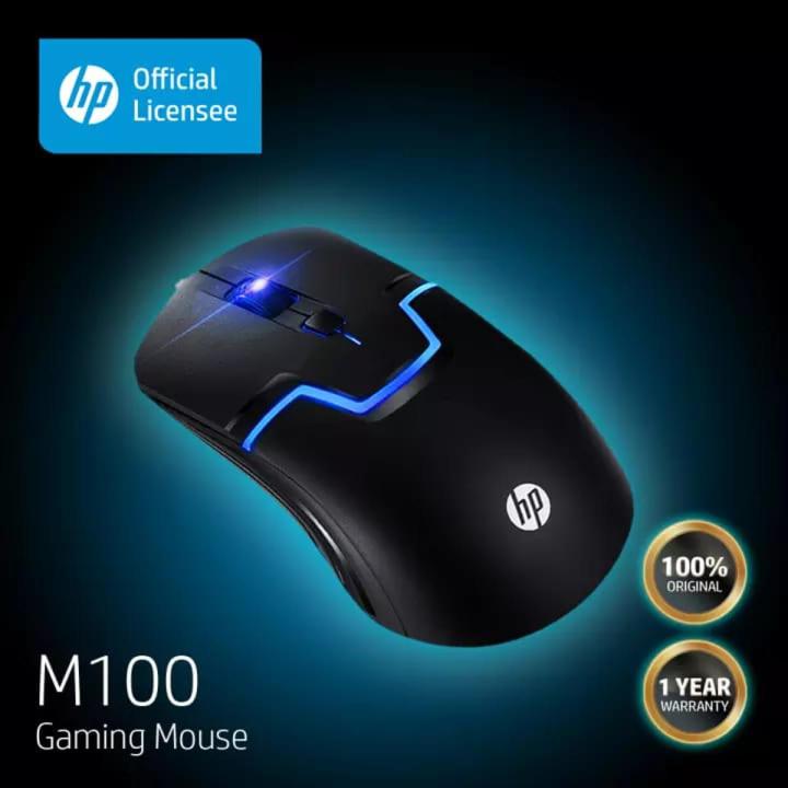 HP M100 High Performance Optical Gaming Mouse With 7 Colours Rainbow ...