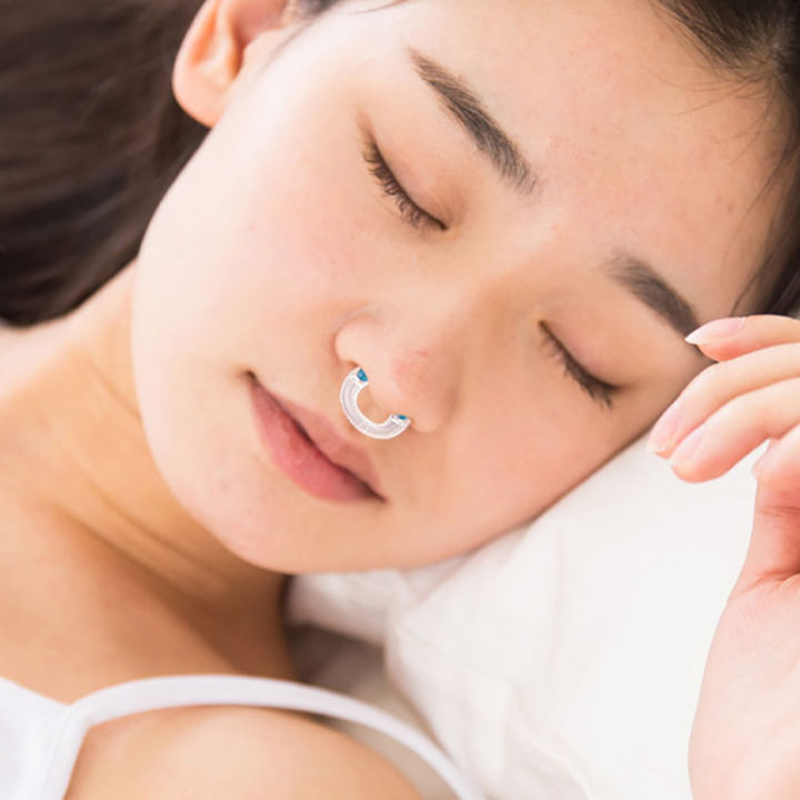 Silicone Magnetic Anti Snore Stop Snoring Nose Clip Sleep Aid Easy ...