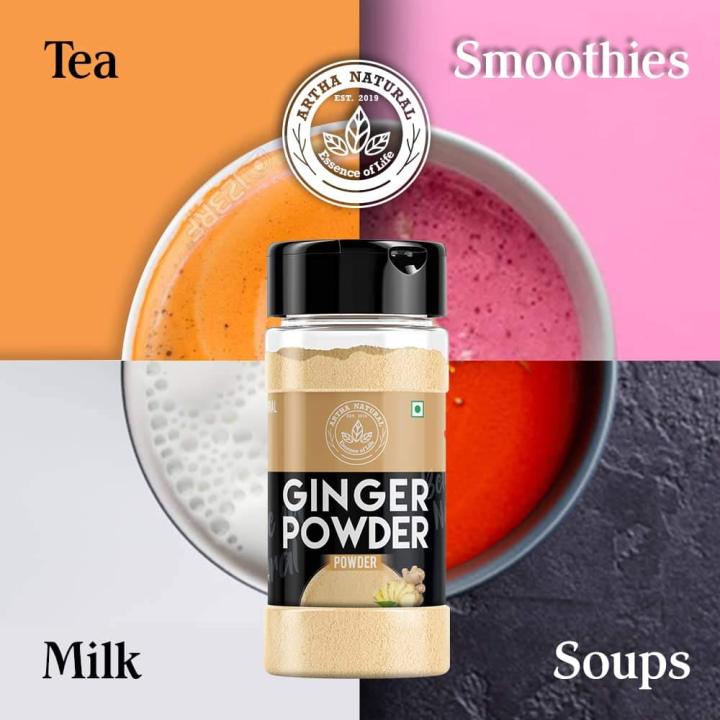 Artha Natural - Ginger Powder (Adrak) 100g, Artha Natural - Ginger ...