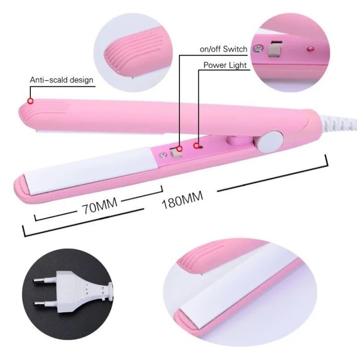 Mini Hair Straightener, Electronic Fast Hair Straightener Portable Mini ...