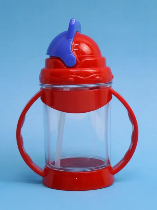 Sippy Cup with Handle Red - 240ML | Daraz.pk
