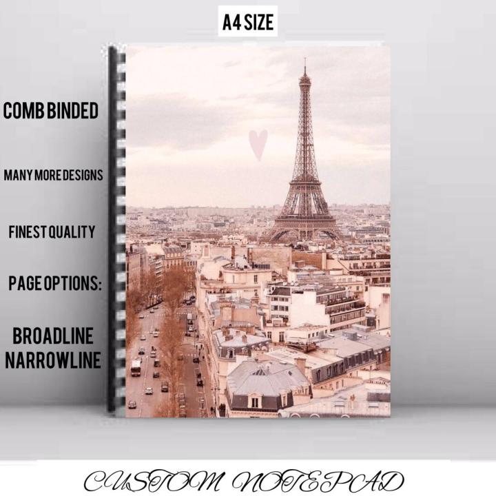 PARIS NOTEBOOK article 1 A4 SIZE | Daraz.pk