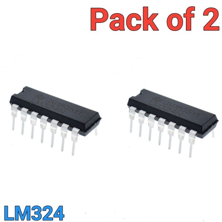 2PCS LM324 Quad OP-AMP Operational Amplifier IC in Pakistan | Daraz.pk