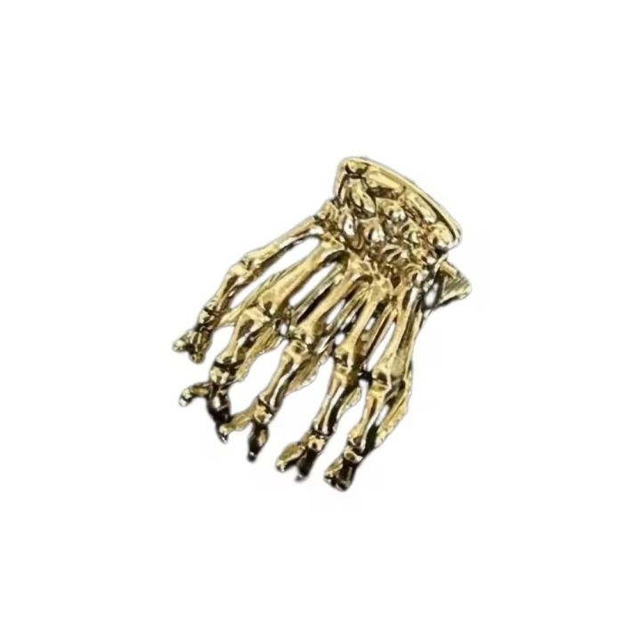 Exaggerated Zinc Alloy Skeleton Hand Hair Claw Skeleton Hand Bone ...
