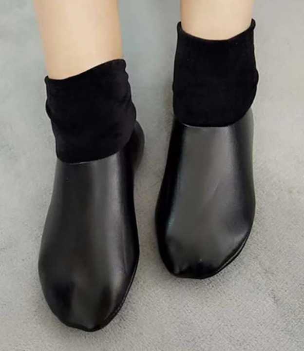 Velvet Rexine Socks / Socks Warm Fabric inside for Cold Weather - Hajj ...