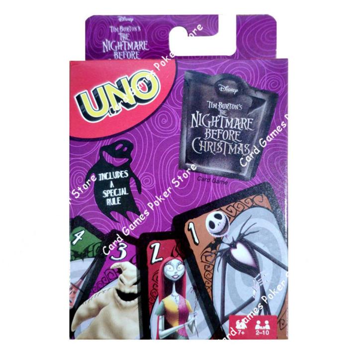 UNO Halloween Anime Party Table Board Games Disney Cartoon Nightmare ...
