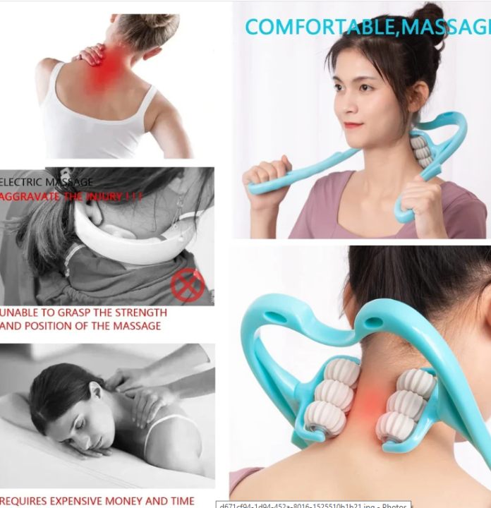 Pressure Point Therapy Massager Comfortable Neck Massager Roller ...