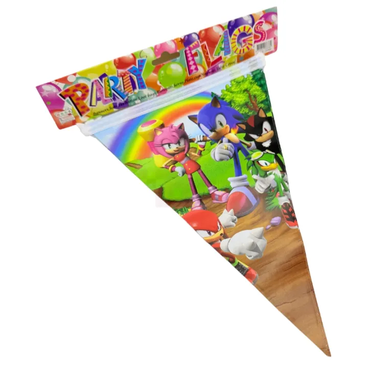 Sonic Bunting - 60 Inch Length Flags Banner - Multicolor - Unisex ...