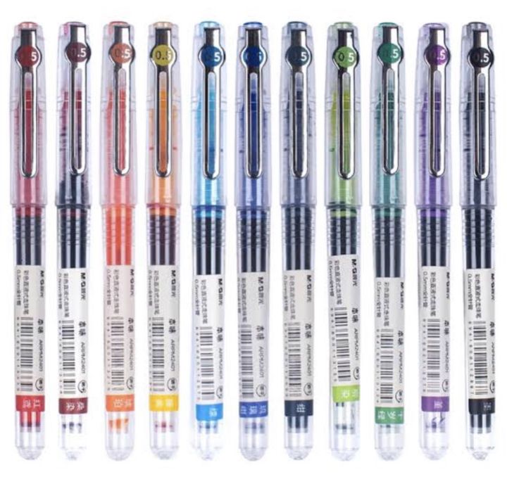 M&G Life 5 Rollerball Pen 0.5mm Available in 4 colours Pack of 6 pcs ...