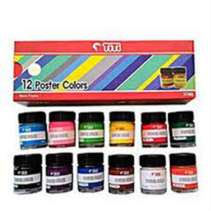 Titi Poster Colours Pack Of 12 - 30 ml | Daraz.pk