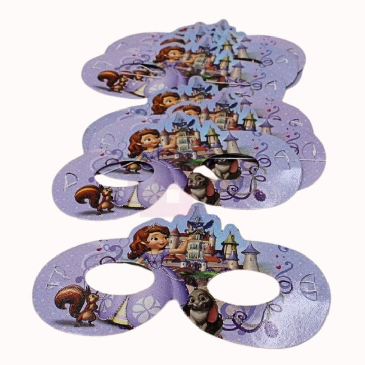 PRINCESS SOFIA PAPER MASKS - PACK OF 9 PAPER MASKS - PRINCESS SOFIA ...