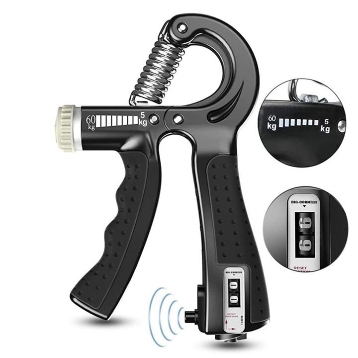Hand Gripper with Rubber Grip – Adjustable Strength Resistance Training ...