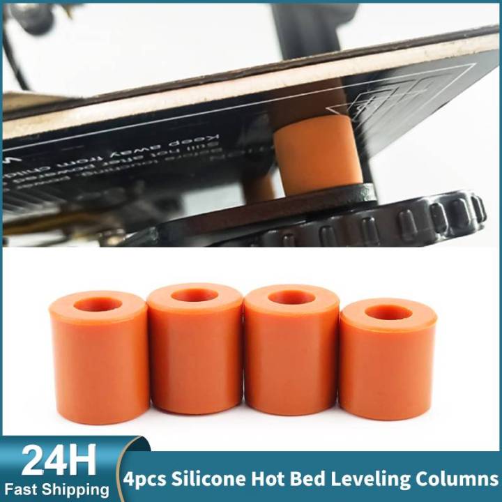 4pcs Silicone Hot Bed Leveling Columns Solid Spacer Platform Leveler 3D ...