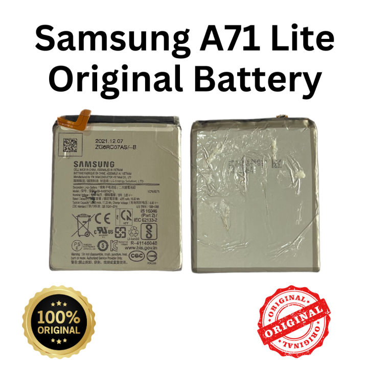 Samsung A71 Lite Original Battery/ Original Battery | Daraz.pk