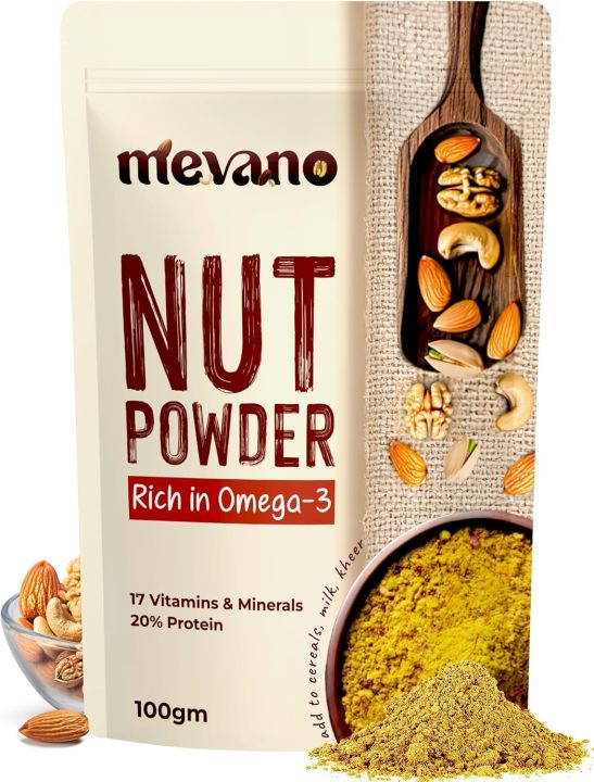 Nuts Powder for Kids and adults, Rich in Omega-3, 100g | NO Added Sugar ...