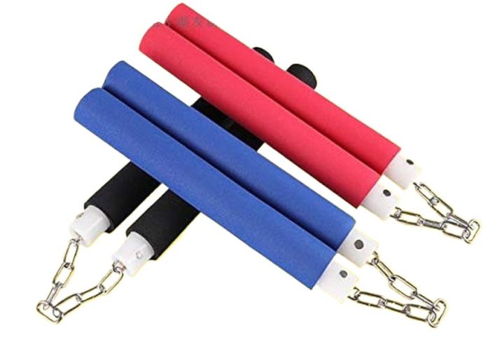 Martial Arts Training Foam Sponge Padded Karate Stick Nunchaku Ninja ...