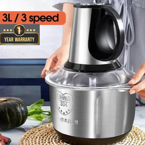 New Electric Meat Grinder Chopper Kitchen Stainless Steel Sharp Blades 4 Pcs 1000 Watts 5l ...