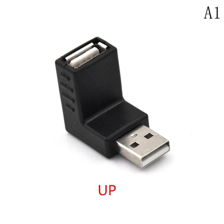 USB 2.0 Male to Female Angled Adaptor L Shaped Extension Connector ...