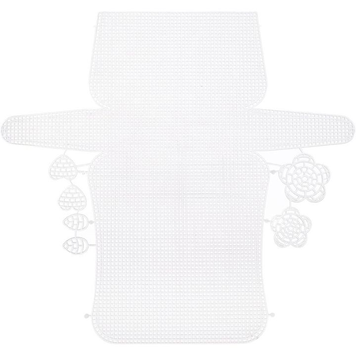 Purse Making Supplies Plastic Bag Mesh Grid White Blank Bag Sheets Net ...