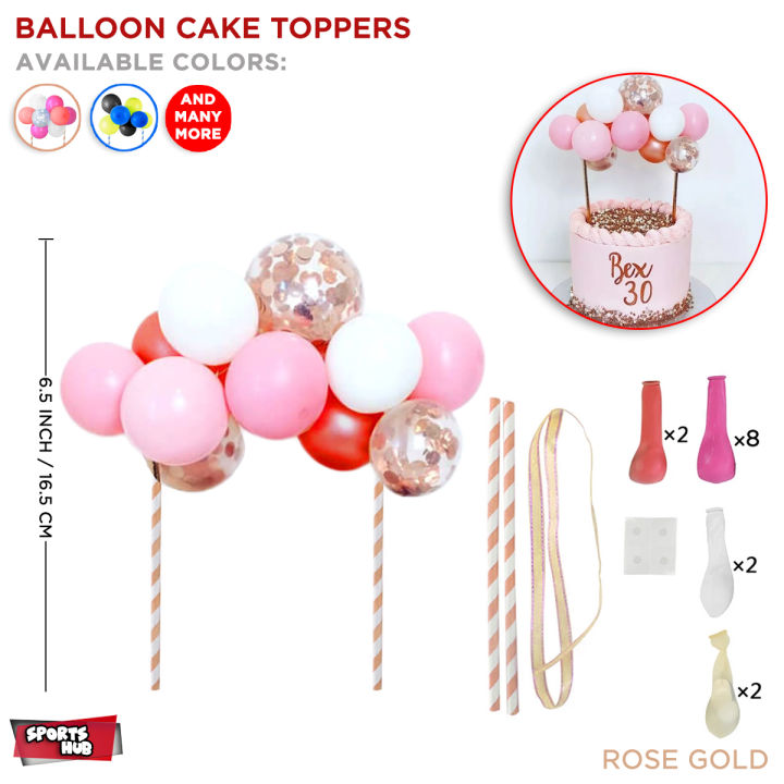 Mini Balloon Cake Topper For Cake Decoration Balloons Cake Toppers For ...