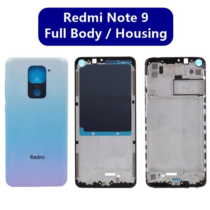 Redmi Note 9 Complete Housing Replacement with Buttons and Camera Lens ...