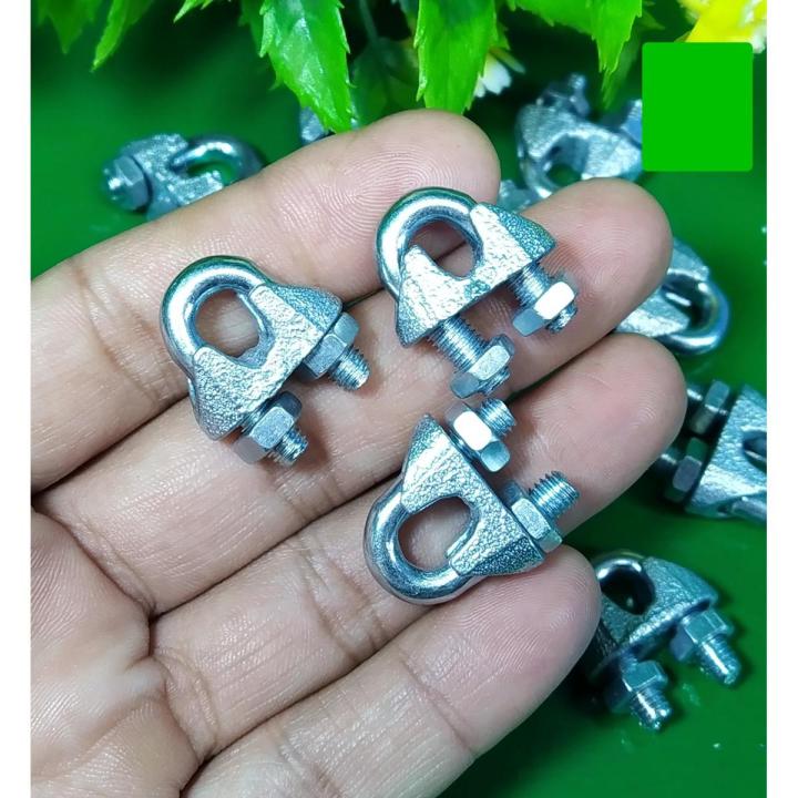 Pack of 4pcs No#5 U-Shape Wire Rope Clips Steel Rope Connector ...